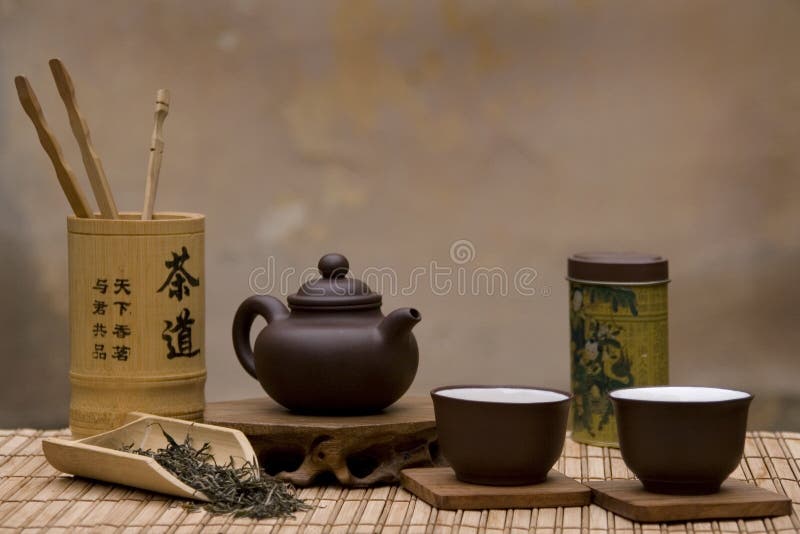 Traditioneller Chinese-Tee-Set Stockfoto - Bild von chinese ...