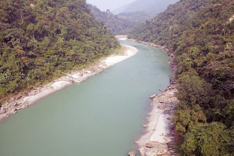 Teesta River, West Bengal, India Stock Image - Image of tributary ...