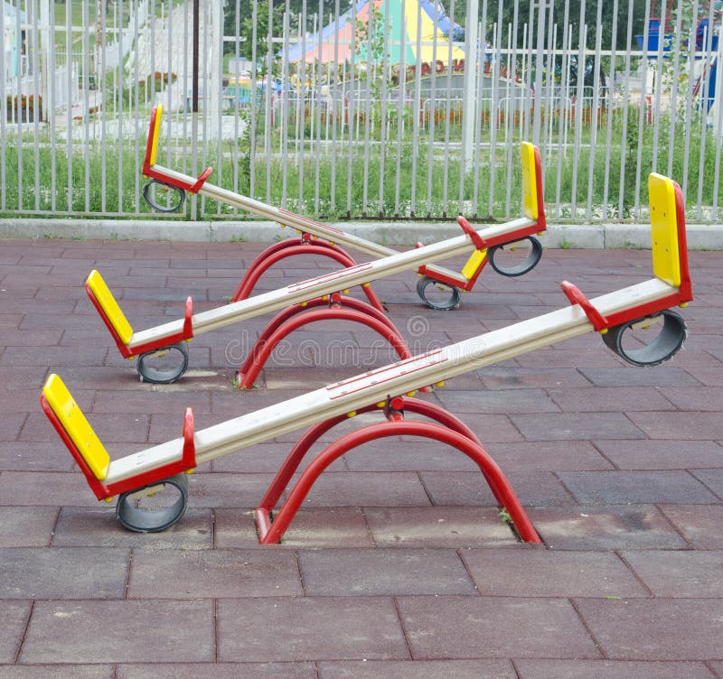 Teeter Totter stock image. Image of metal, park, teeter - 5344377