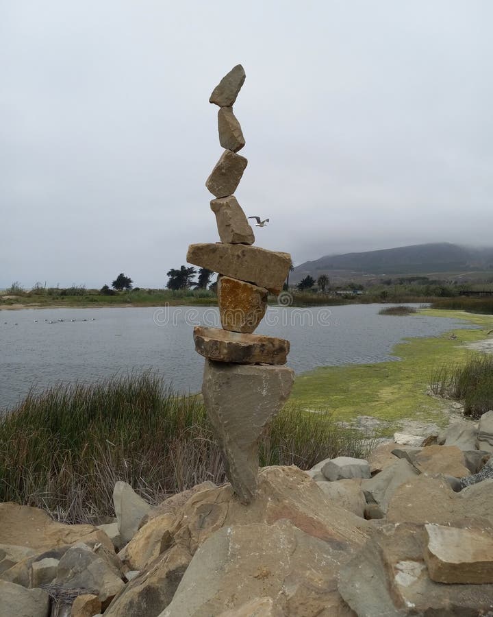 Teetering rock balance stock photo. Image of sculpture - 227005454