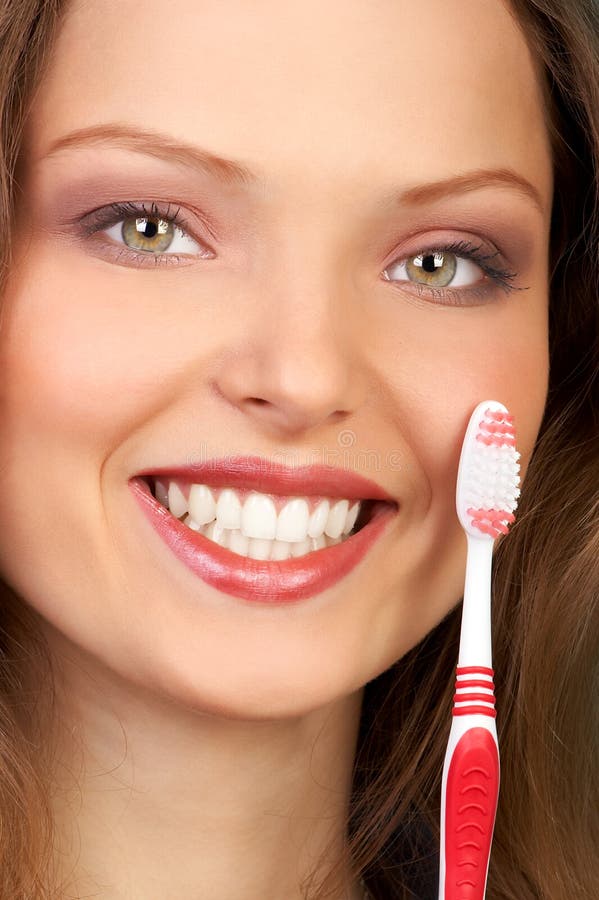 Healthy teeth stock image. Image of whitening, woman, girl - 4412345