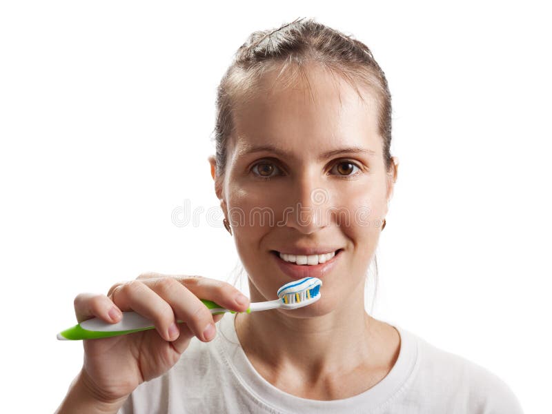 Teeth brushing stock photo. Image of beautiful, body - 16227050