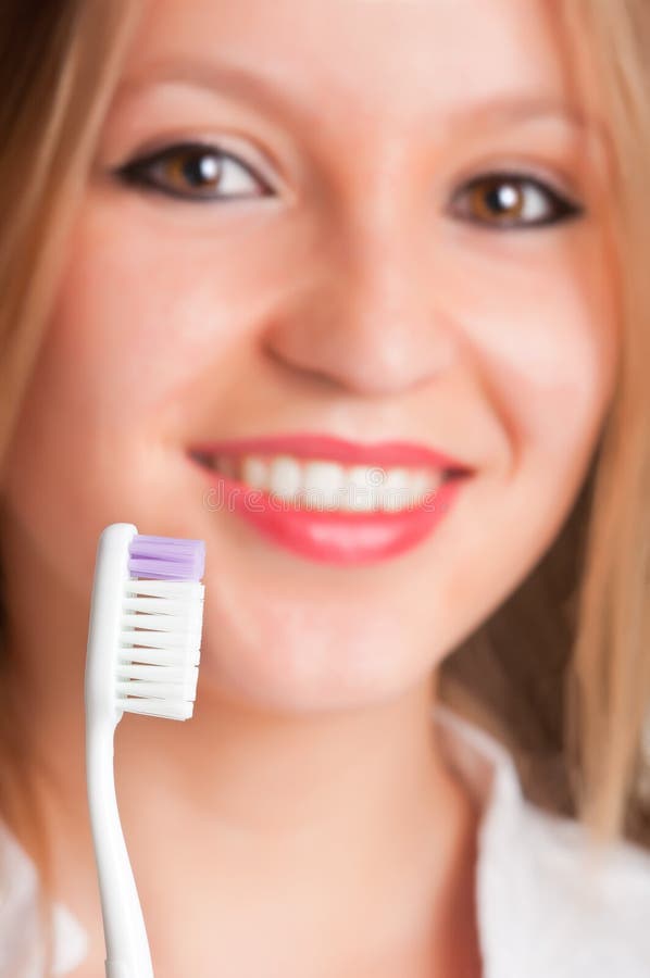 Teeth Brushing stock image. Image of happy, beauty, beautiful - 24628601