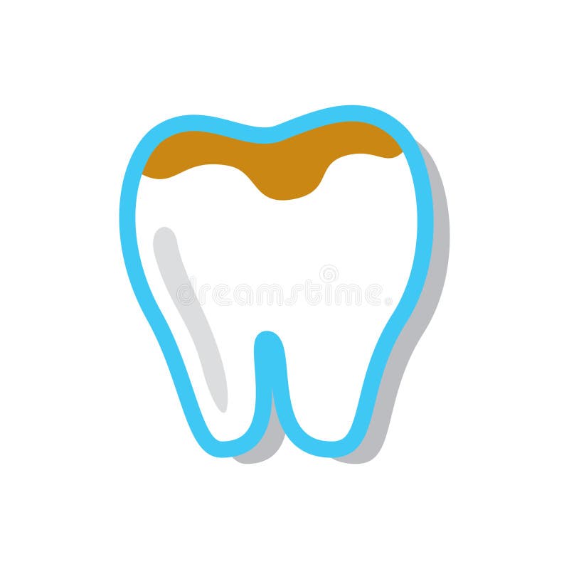 Teeth with Cavity. Vector Illustration Decorative Design Stock Vector ...