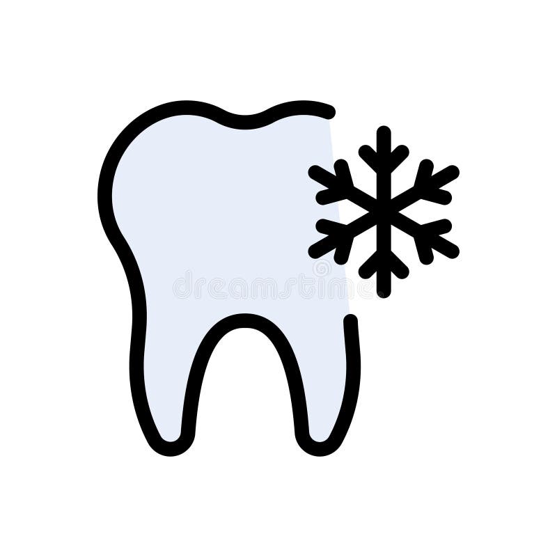 Teeth cold stock vector. Illustration of oral, medical - 211317148