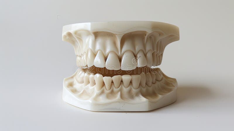 Teeth, Covered by Double-layered Translucent White Layers, Against a ...