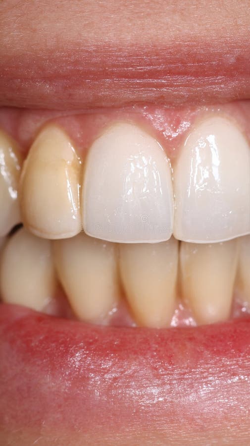 Brightened Teeth after Whitening Treatment Showcasing Smooth Enamel and ...