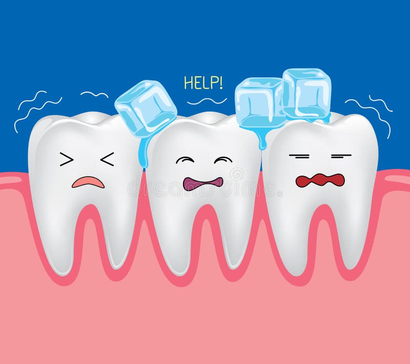 Teeth with ice stock vector. Illustration of protection - 78653718