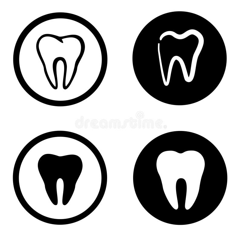 Teeth icon stock vector. Illustration of dental, graphic - 56495583