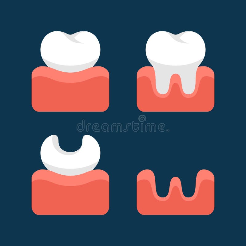 Tooth vector icons set stock vector. Illustration of icons - 33473952