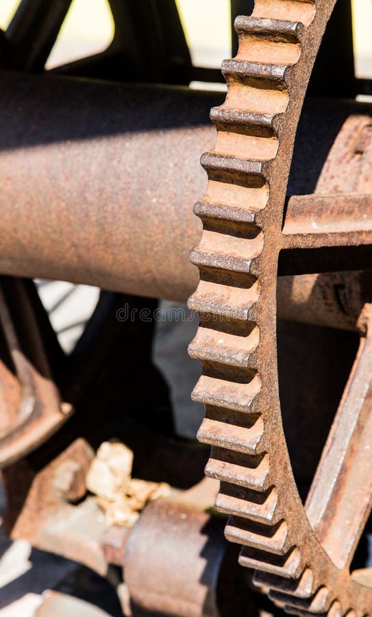 Teeth of Old Rusty Gear stock photo. Image of gears, machinery - 90656114