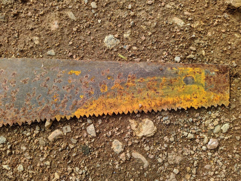 Old rusty hacksaw stock image. Image of improvement, isolated - 33462947