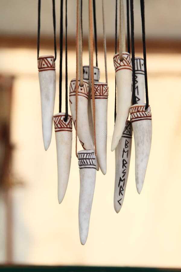 Teeth pendants stock image. Image of pouch, decoration - 53570483