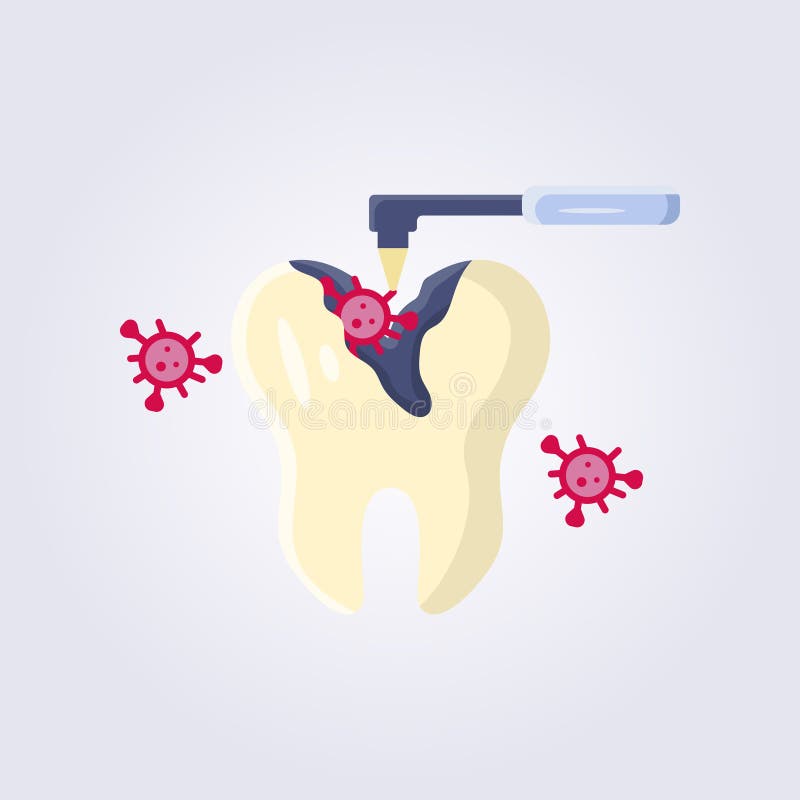 Teeth Problem Illustration Vector Flat Icon Graphic Template Design ...