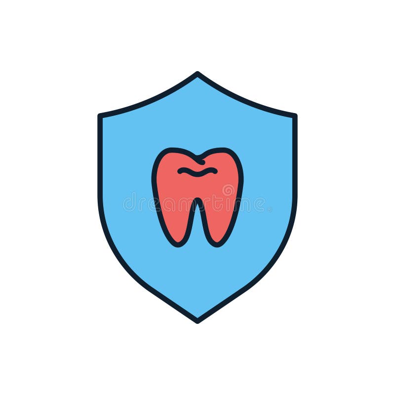 Teeth Protection Icon stock vector. Illustration of vector - 285673880