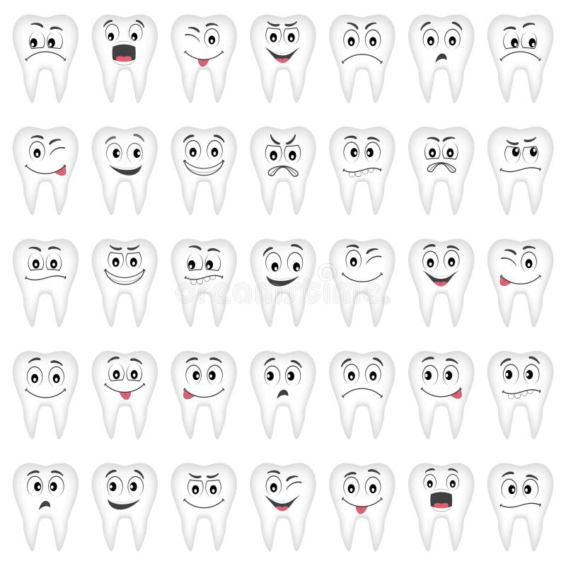 Teeth set for your design. stock vector. Illustration of black - 67062171