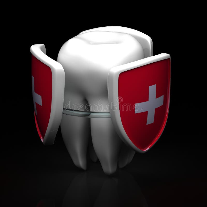 Teeth Shield Protection - 3d Concept High Resolution Image Stock ...