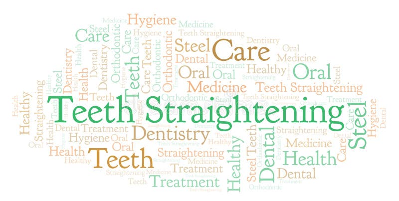 Teeth Straightening Word Cloud. Stock Illustration - Illustration of ...