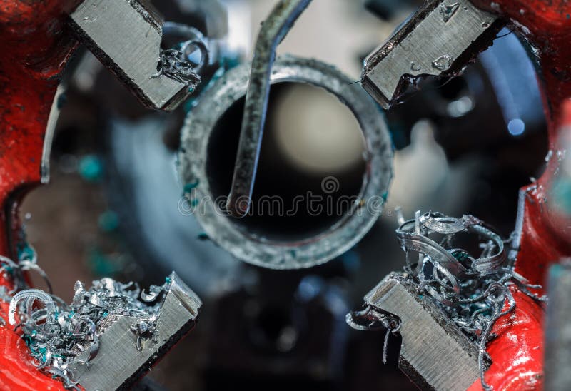 Teeth Threading Machine Pipe Stock Photo - Image of axial, bolt: 80807544