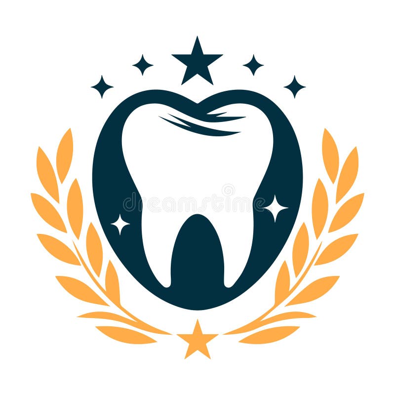 Teeth Tooth Stars Logo Design Vector Illustration Stock Illustration ...