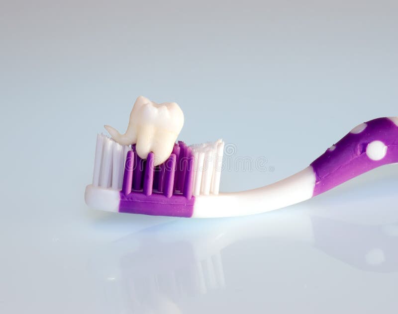 Teeth and Toothbrush stock image. Image of care, brush - 10158857