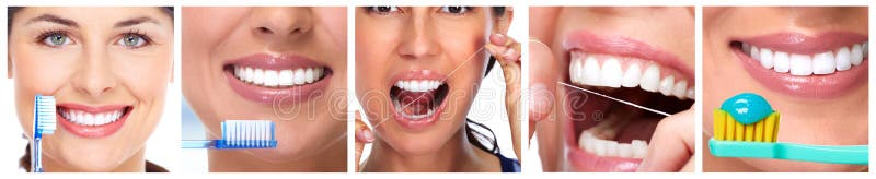 People teeth collage. stock photo. Image of human, background - 35582016