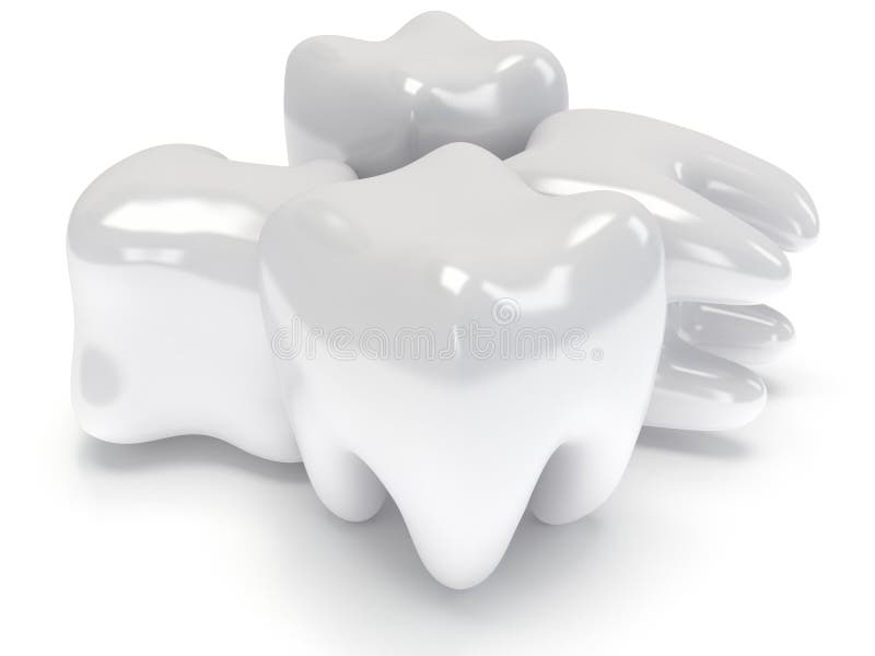 Teeth on white back. stock illustration. Illustration of healthcare ...