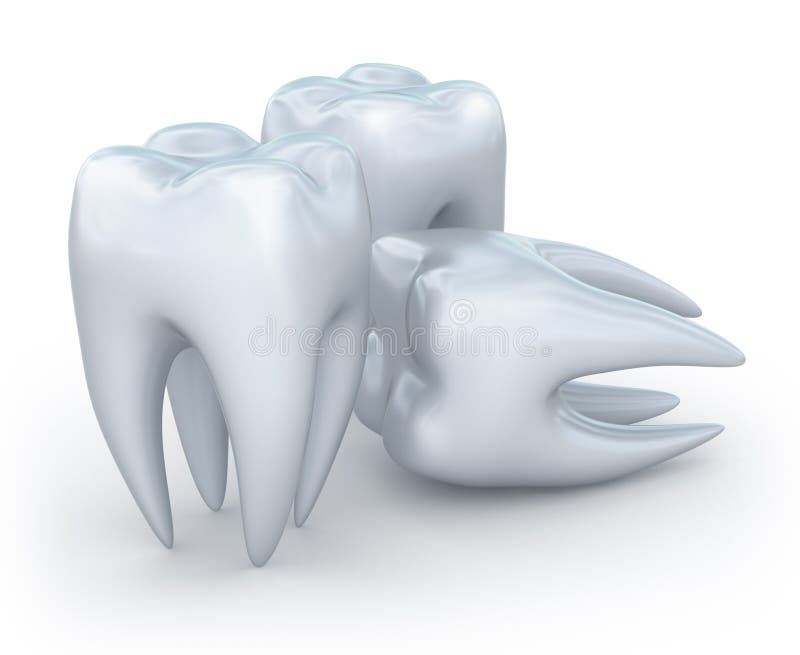 Teeth on white background stock illustration. Illustration of group ...