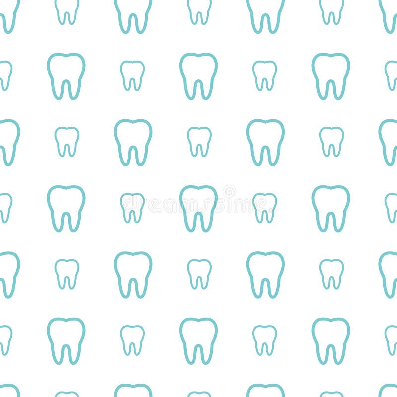 Teeth On White Background. Stock Vector - Image: 57987882