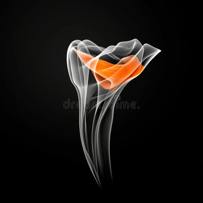 Teeth Whitening Concept. Abstract Glowing Tooth Surrounded by Soft ...