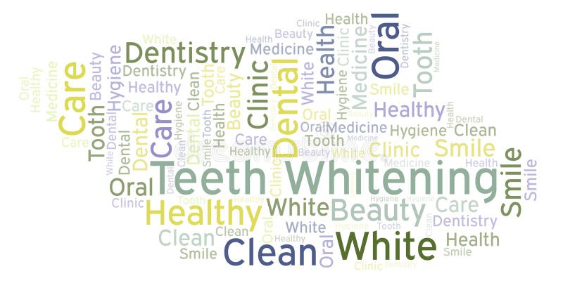 Teeth Whitening Word Cloud. Stock Illustration - Illustration of ...