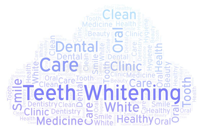 Teeth Whitening Word Cloud. Stock Illustration - Illustration of ...
