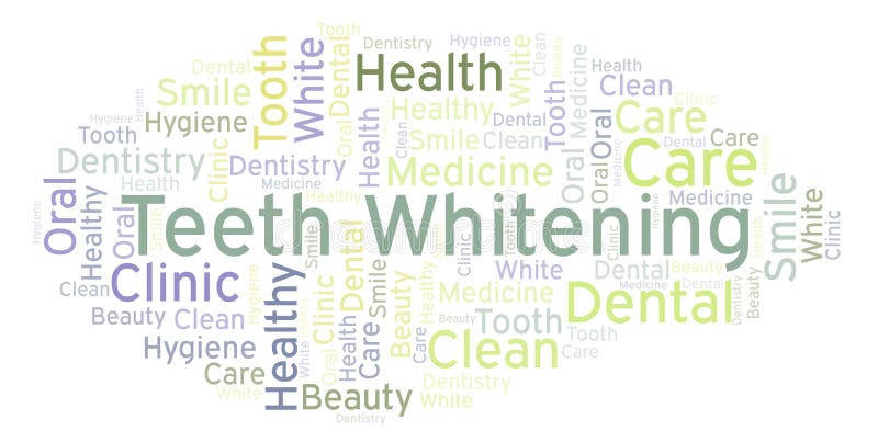 Teeth Whitening word cloud stock illustration. Illustration of poster ...