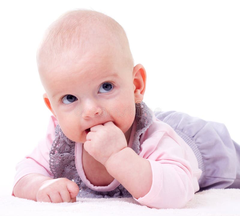 Teething baby stock photo. Image of teething, baby, gums - 26623794
