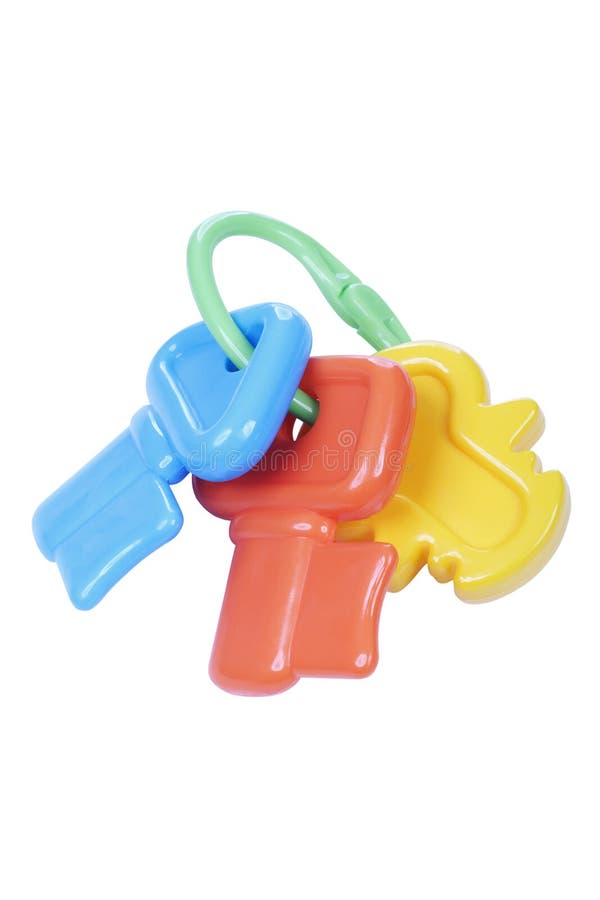Teething keys. stock image. Image of plaything, soother - 10711177