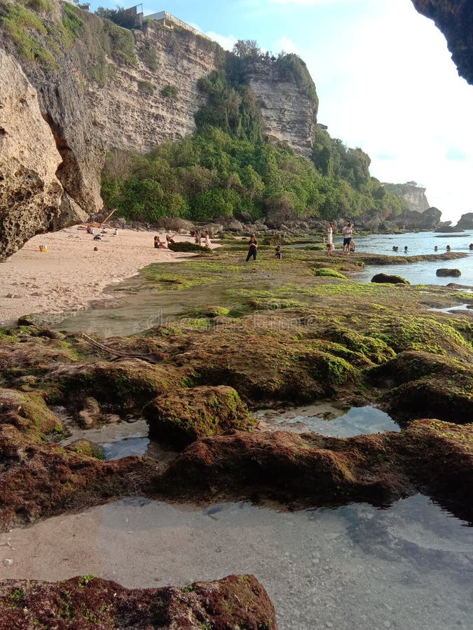 Tegal Wangi Beach Cliffside in Bali Indonesia Foto de Stock - Imagem de ...