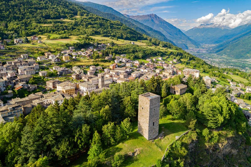 Teglio - Valtellina it stock photo. Image of architecture - 175546864