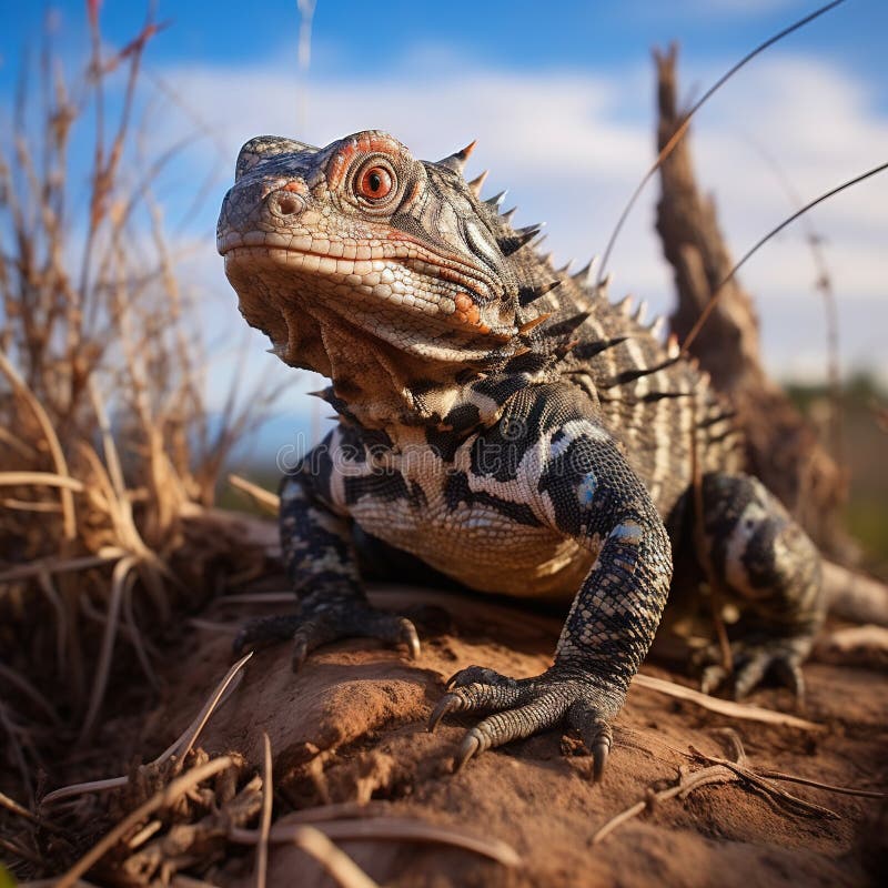 Tegu Lizard Made with Generative AI Illustration Stock Illustration ...