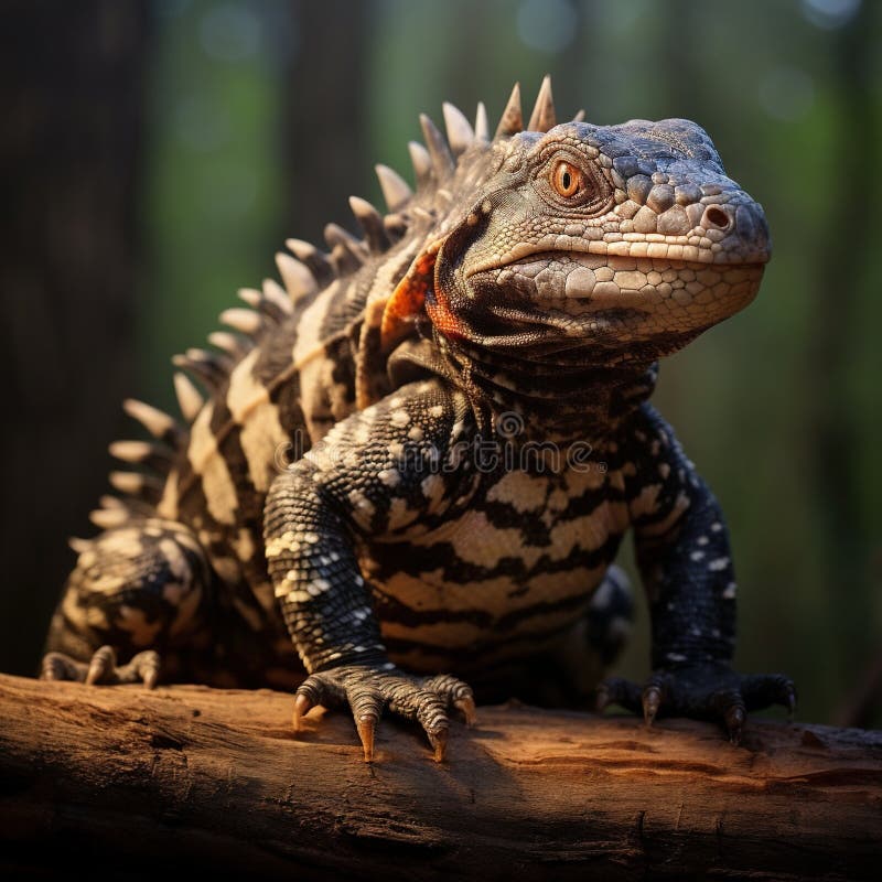 Tegu Lizard Made with Generative AI Illustration Stock Illustration ...