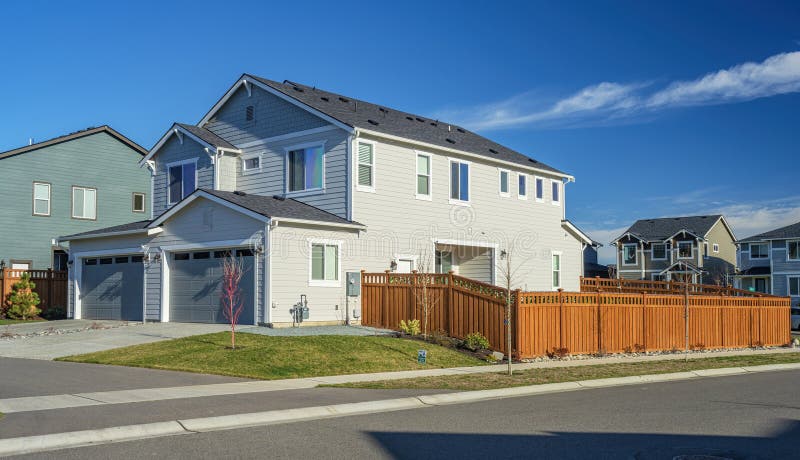 Tehaleh Washington State New Housing Construction Stock Image - Image ...