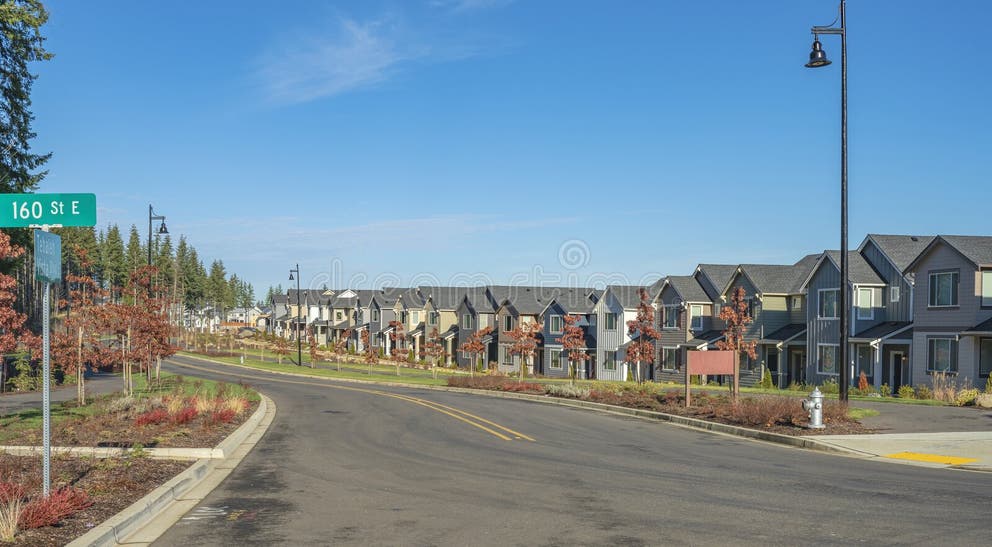 Tehaleh Washington State New Housing Construction Stock Photo - Image ...