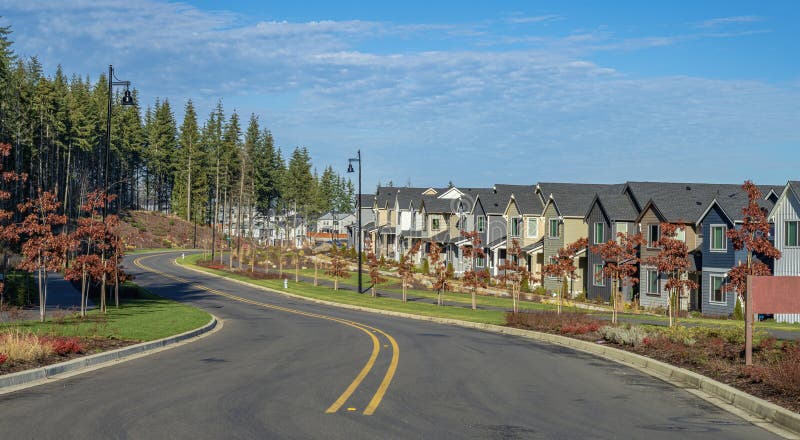 Tehaleh Washington State New Housing Construction Stock Image - Image ...