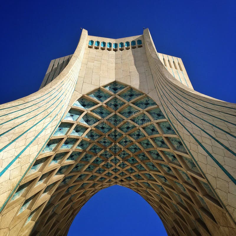 Azadi Tower in Tehran editorial photo. Image of blue - 112028971