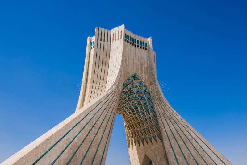 Tehran in Iran stock photo. Image of building, shahyad - 80574284