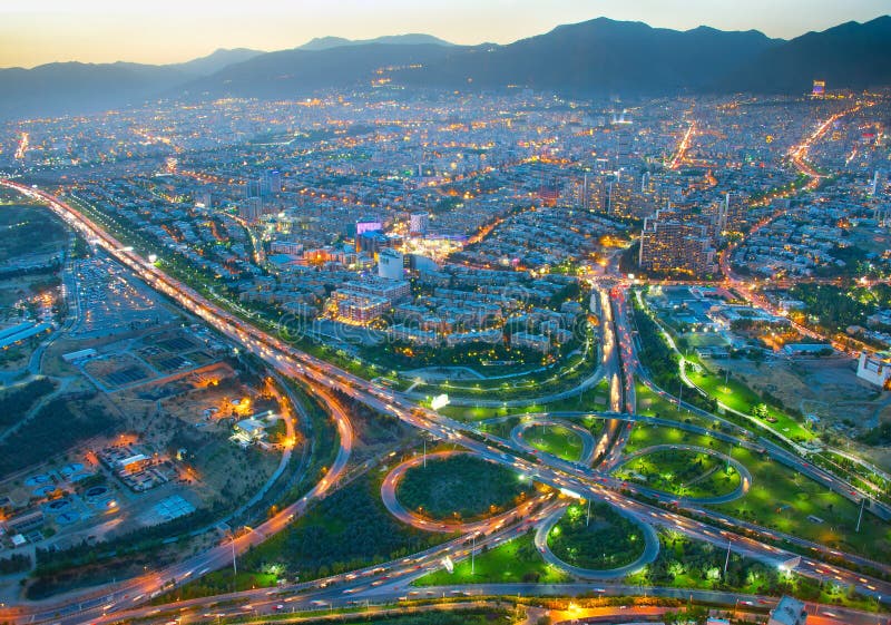 Tehran aerial view, Iran stock photo. Image of aerial - 93587280