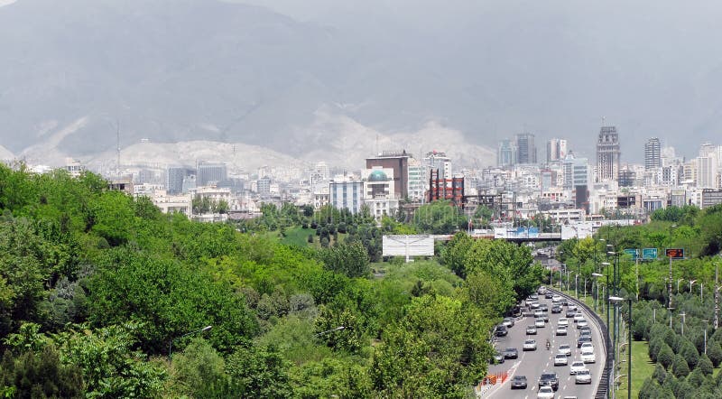 Tehran city stock image. Image of automobiles, automobile - 14299269