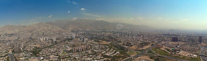 Panorama View of Tehran City, Iran Stock Image - Image of iran, superb ...