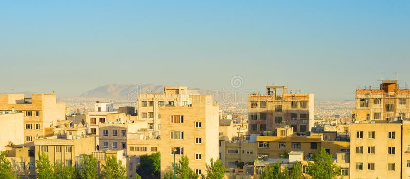 Tehran cityscape stock photo. Image of skyscraper, tehran - 65573658