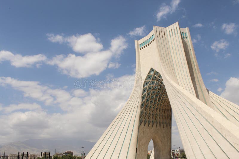 Tehran freedom Square stock image. Image of arch, mast - 265253455