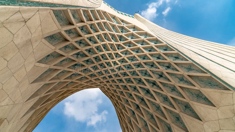 Azadi Tower in Azadi Square in the Iranian Capital Tehran Editorial ...